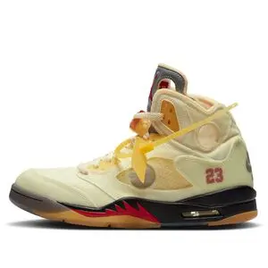 JORDAN X Off-white Sp "sail" High Top Sneakers - Sail/fire Red/muslin