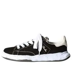Mihara Yasuhiro Charles Og Sole Canvas Low Top Sneakers - Black