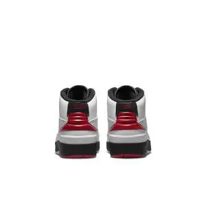 JORDAN 2 Retro High Top Sneakers - White/black/red