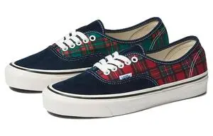 VANS Authentic 44 Dx Anaheim Factory Corduroy Plaid Sneakers - Blue/red/green