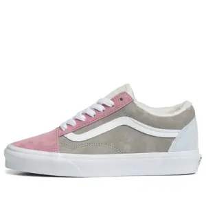 VANS Old Skool Sherpa Low Top Sneakers - Gray/pink