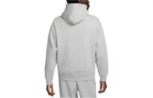 Nike Solo Swoosh Fleece Pullover Hoodie - Grey