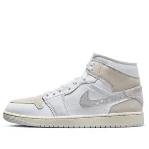JORDAN 1 Mid Se Craft Sneakers - White/tech Grey/sail