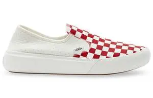 VANS Comfycush Slip-on Sneakers - White/red