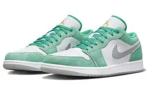 JORDAN 1 Low "new Emerald" Sneakers - Blue/gray
