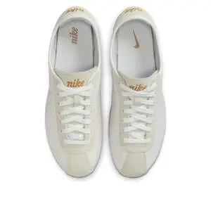 Nike Cortez Perforated Swoosh Sneakers - White/bronze/light Bone