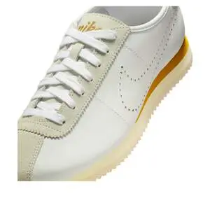 Nike Cortez Perforated Swoosh Sneakers - White/bronze/light Bone