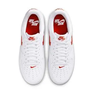 Nike Force 1 Low Athletic Sneakers - White/university Red