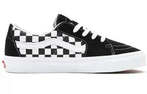 VANS Sk8-low Checkerboard Lace-up Sneakers - Black