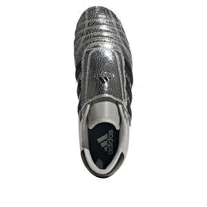 Adidas Taekwondo Metallic Silver Athletic Sneakers - Metallic Silver/black