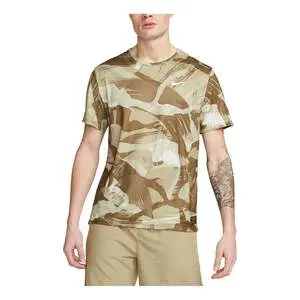 Nike Nike Dri-Fit Miler Camouflage Running T-Shirt Brown/multi-color
