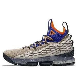 Nike Nike LeBron 15 "Mowabb" High Top Basketball Sneakers Khaki/blue