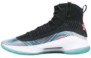 Under Armour Curry 4 'more Magic' High Top Sneakers - Black/blue/white