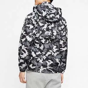 Nike Camouflage Pattern Hooded Zipper Jacket