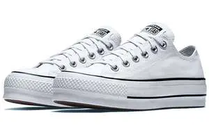 CONVERSE Chuck Taylor All Star Lift Ox Platform Sneakers - White