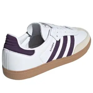 Adidas Samba Lace-up Sneakers - Cloud White/alumina/aurora Plum