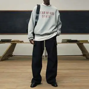 Fear Of God Fleece Crewneck - Dark Heather
