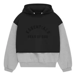 Fear Of God Nylon Fleece Hoodie - Grey/black