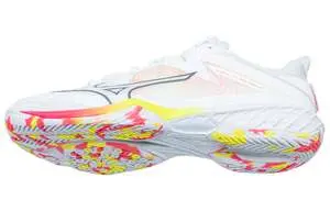 Mizuno Wave Claw Neo Ii "white Flame" Sneakers - White/red/yellow