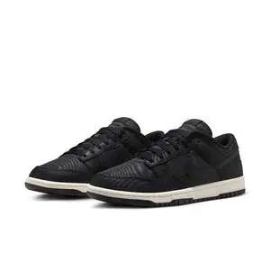 Nike Dunk Low 'black Woodgrain' Sneakers - Black/sail/black