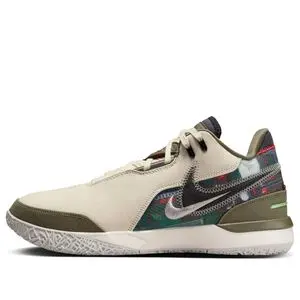 Nike Zoom Lebron Nxxt Gen 'faze Clan' Athletic Sneakers - Light Cream/black/medium Olive
