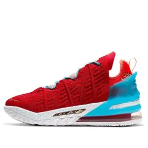 Nike Lebron 18 Ep Basketball Sneakers - Red/blue