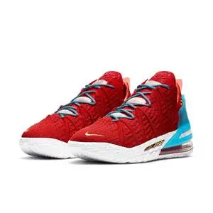 Nike Lebron 18 Ep Basketball Sneakers - Red/blue