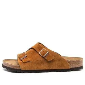 BIRKENSTOCK Birkenstock Zrich Suede Leather Sandals Mink