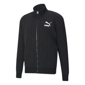 PUMA Pinstripe Fleece Lined Track Jacket