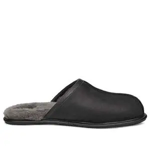 UGG Scuff Leather Slipper - Black