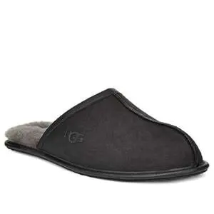 UGG Scuff Leather Slipper - Black