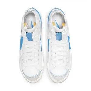 Nike Blazer Mid '77 Jumbo High Top Sneakers - White/blue