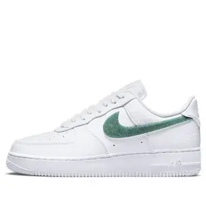 Nike Force 1 Low Glitter Swoosh - White/green