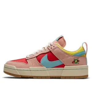 Nike Dunk Low Disrupt "chinese New Year Firecracker" Sneakers - Pink/red/blue