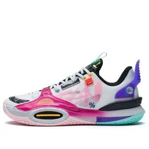 LI-NING Wade All City V1 "graffiti" Abas019-2 Sneakers - White/rainbow