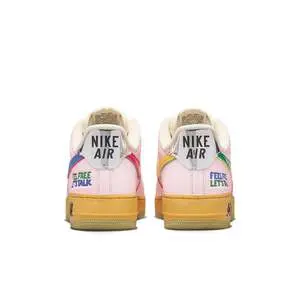 Nike Force 1 Low "feel Free, Let's Talk - Pink/blue