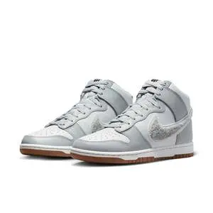 Nike Dunk High "chenille Swoosh Light Smoke Grey