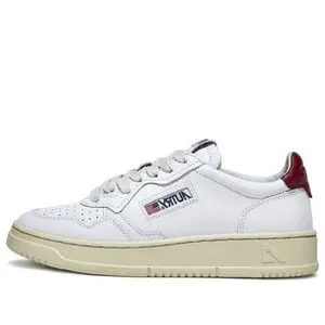 AUTRY Autry Medalist Leather Low Sneakers White/bordeaux