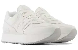 NEW BALANCE 574+ Platform Sneakers - White/grey