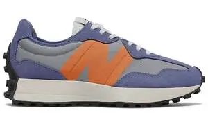 NEW BALANCE 327 Magnetic Blue Varsity Orange - Black/blue