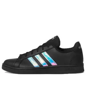 Adidas Grand Court Base Sneakers - Core Black/iridescent/cloud White