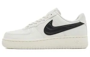 Nike Force 1 '07 Quilted Swoosh Sneakers - Beige/beige/black