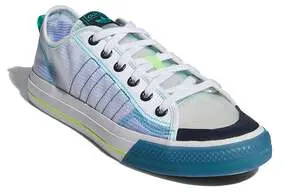 Adidas Nizza Rf Low Top Sneakers - White/blue/green
