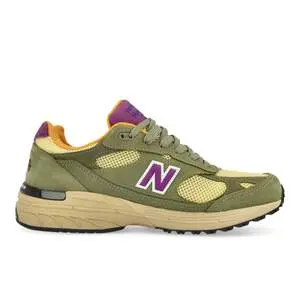 NEW BALANCE X Teddy Santis 993 Made In Usa "olive Leaf Maize" Sneakers - Olive Leaf/maize
