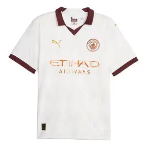 PUMA 2023-24 Manchester City Stadium Away Jersey - White