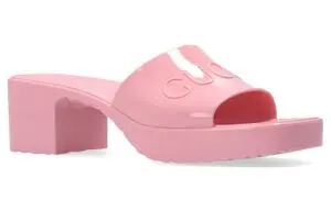Gucci Logo Platform Slides