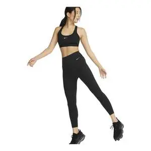 Nike Medium-support High-waisted Leggings With Pockets - Black