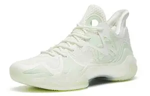 ANTA Shock Wave 4 "jade Rabbit" Athletic Sneakers - White/green