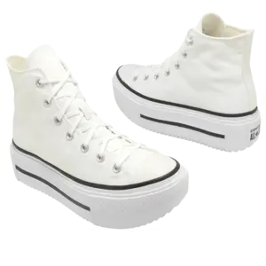 CONVERSE Chuck Taylor All Star Lift Double Stack Hi - White/black