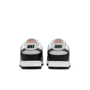 Nike Dunk Low "black Total Orange Mini Swoosh" Sneakers
